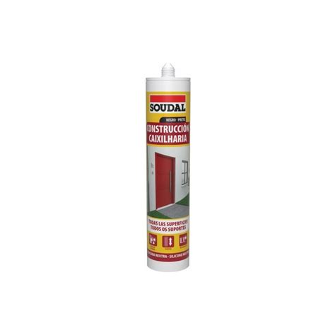SILICONA CONSTRUCCION NEUTRA NEGRA SOUDAL