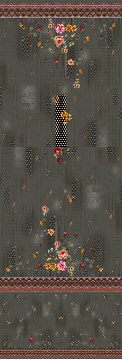 Vintage Computer Game Screen With Flowers And Dots