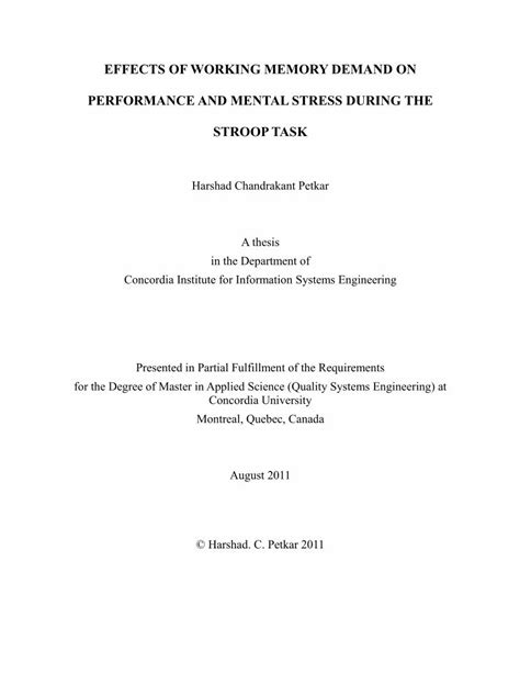 pdf effects of stroop task on working memory system … · 3 1 1 the
