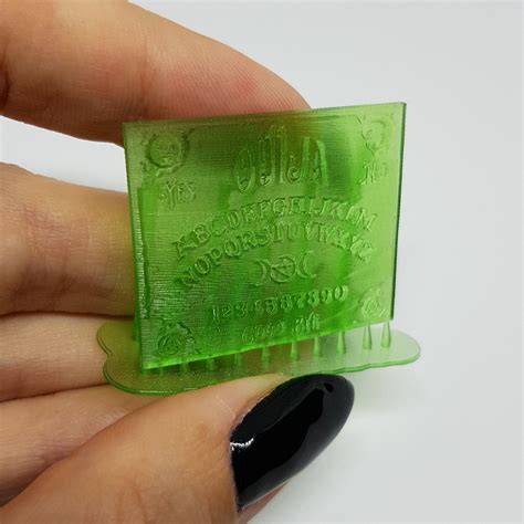 3D Printed Ouija Board For Witch House Dollhouse Miniatures Made