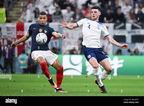 Al Khor Qatar 10th Dec 2022 Declan Rice R Of England Vies With