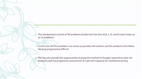 Ravens Progressive Matrices Standard Progressive Matrices Pptx
