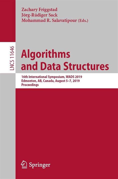 Lecture Notes In Computer Science 11646 Algorithms And Data
