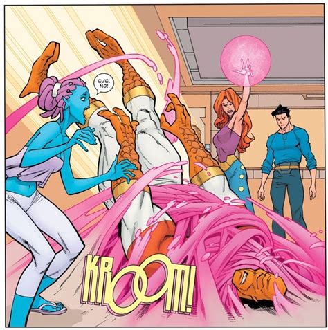 Invincible Comics Issue134 Atom Eve Vs Allen The Alien Invincible Comic Image Comics