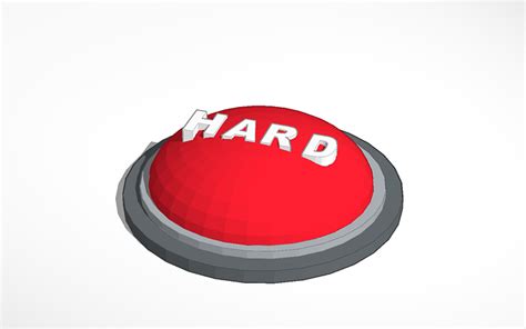3d Design Hard Button Tinkercad