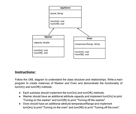 Solved Instructions Follow The Uml Diagram To Understand The Chegg