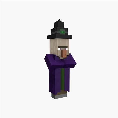 Hexe Minecraft 3d Modell Turbosquid 2021378