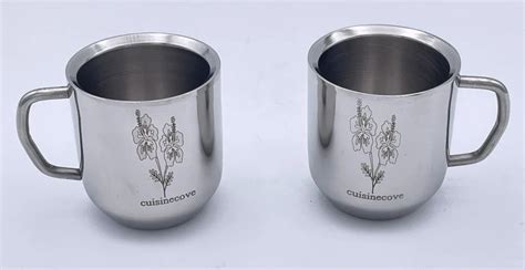 Capacity 180 Ml Silver Stainless Steel Double Wall Coffee Cup For