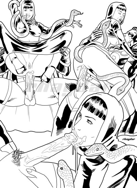 Lady Serpent And Black Terror By Rhaydar Hentai Foundry