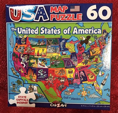 Us State Map Jigsaw Puzzle Wooden Jigsaw Puzzle Usa Map Woods