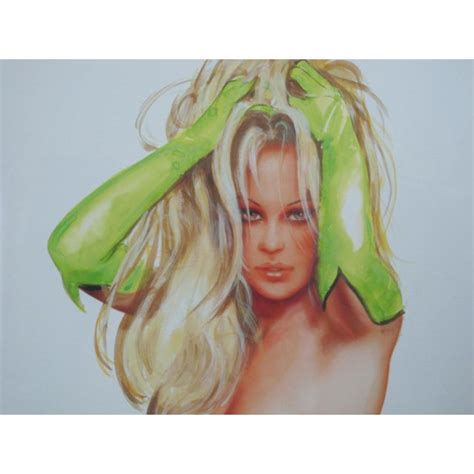 Olivia De Berardinis Signed Limited Ed Pamela Anderson Pin Up