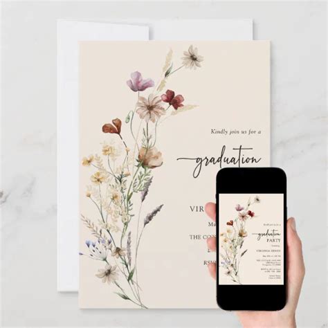 Boho Graduation Party Invitation Zazzle