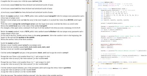 Solved How To Merge An Array And Find A Median In Java