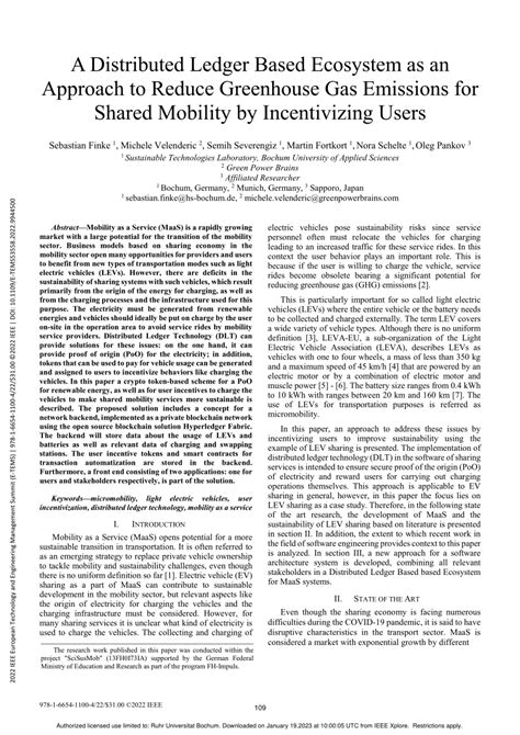 Pdf A Distributed Ledger Based Ecosystem As An Approach To Reduce