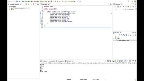 Java First Class How To Print Hello World Youtube