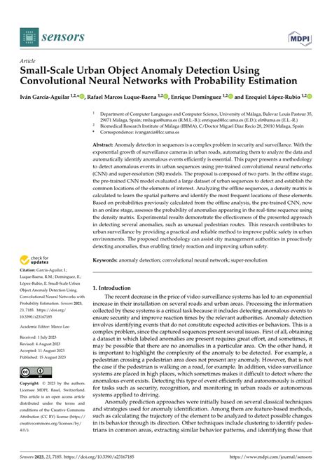 Pdf Small Scale Urban Object Anomaly Detection Using Convolutional Neural Networks With