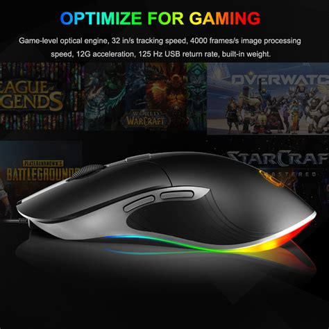 LED Wired Optical Gaming Mice Gamer Fuss