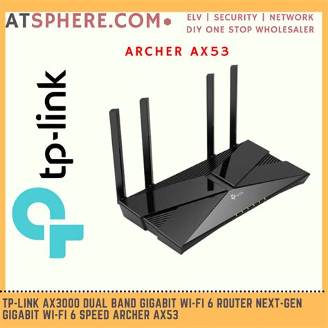Tp Link Tplink Ax Dual Band Mbps Gigabit Speed Wifi Wi Fi Router Next Gen Gigabit