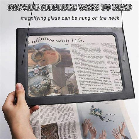 Reading Magnifier Magnifier With Led Light Hands Free Rectangular