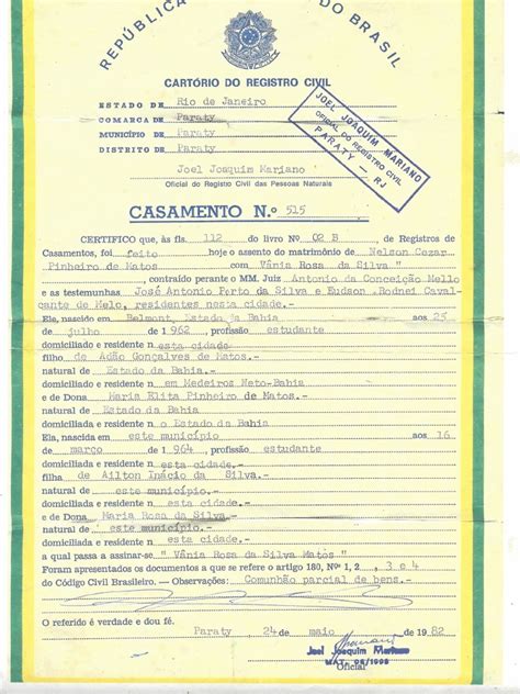 Certidão Casamento Pdf