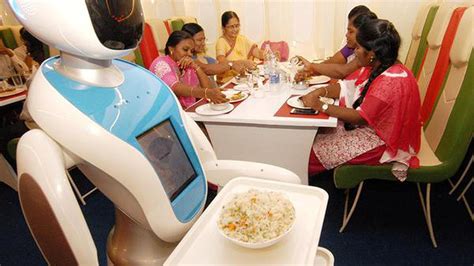 Robots Serve Food At This Restaurant In Ongole The Hindu