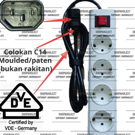 Jual Stop Kontak UPS Colokan Jack C14 Male Ke EU Plug Standar Indonesia Ready Shipping Shopee