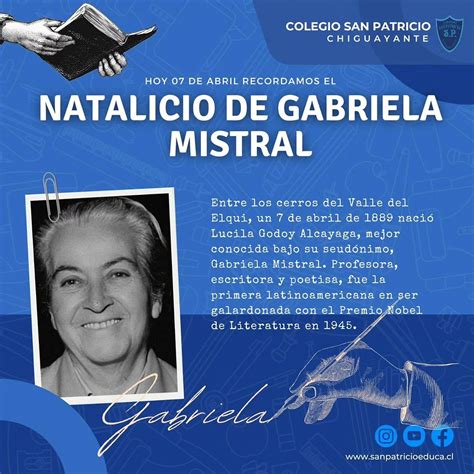 Natalicio De Gabriela Mistral