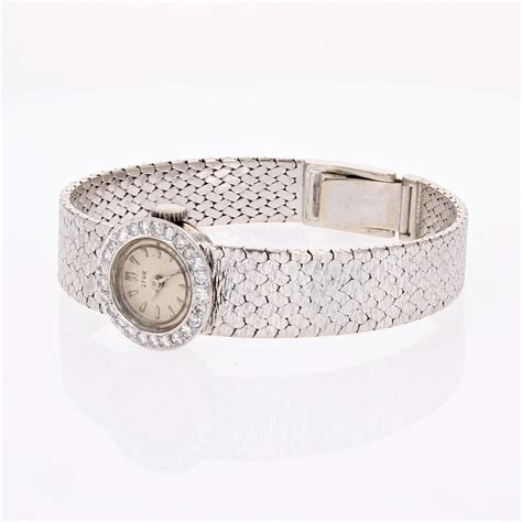 Montre Or Blanc Diamants De Dame Star Bijoux Anciens Bijouxbaume