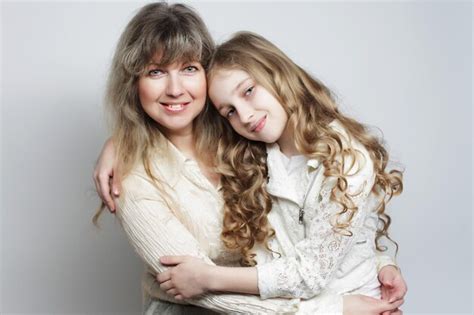 Madre E Hija Familia Feliz Foto Premium