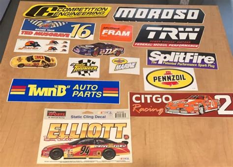 VINTAGE RACING DECALS Stickers Lot Of B Rare PicClick AU