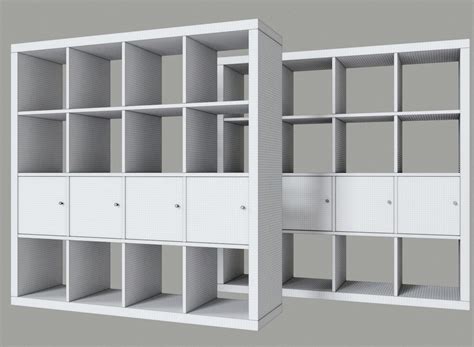 Shelving System Ikea Kallax 3d Model Cgtrader Shelving System Ikea Kallax 3d Model Cgtrader