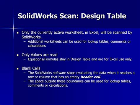 PPT SolidWorks Design Tables Demystified PowerPoint Presentation Free Download ID 4906358