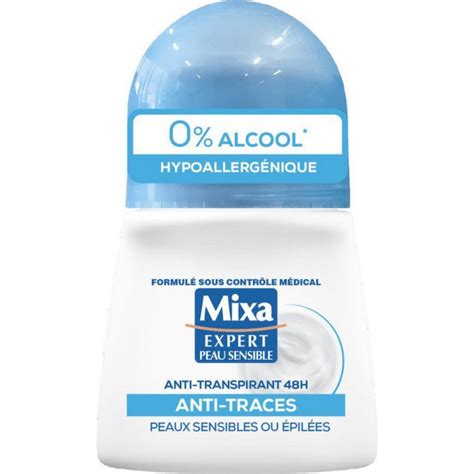 MIXA Expert Peau Sensible Déodorant Anti Transpirant 48h Anti Traces