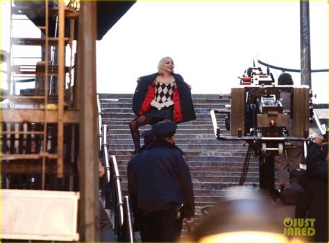 Photo Lady Gaga Joaquin Phoenix Song Dance Stairs Help Fall Over 24