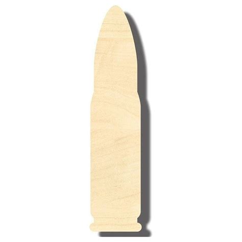 Unfinished Wood Bullet Shape Sporting Craft Up To 46 Diy 24 3