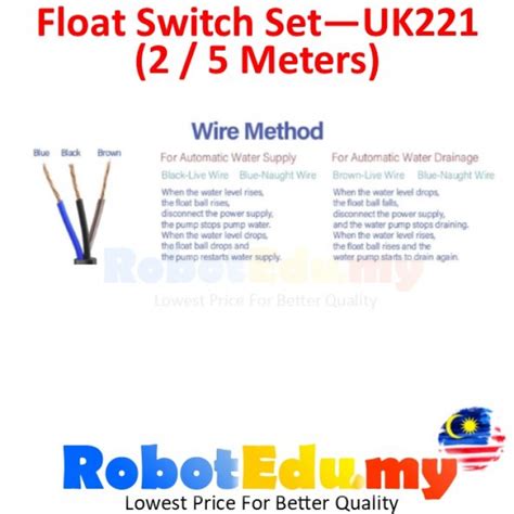 Water Tank Level Control Controller Sensor Limit Float Switch With Wire Load W IP UK