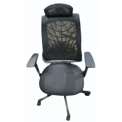 High Back Fixed Arm Mesh Revolving Office Chair Black At Rs 14000 In
