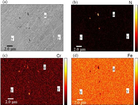Sem Image Of As Polished Haz And Element Distributions Of N B Cr C