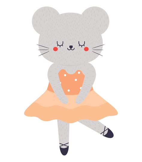 Mouse Dancer Of Ballet 21384343 Vector Art At Vecteezy