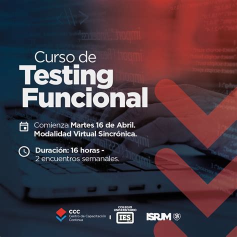 Curso Testing Funcional Básico E Intermedio Formación Superior