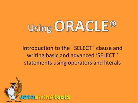 Part 11 Sql Model Clause Return All Rows Ppt