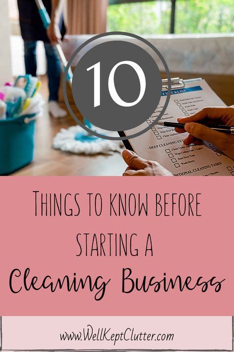 Things You Should Know Before Starting A Cleaning Business Artofit
