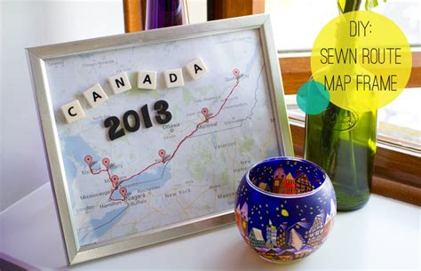 Home DIY How To Make A Sewn Route Map Bespoke Bride Wedding Blog