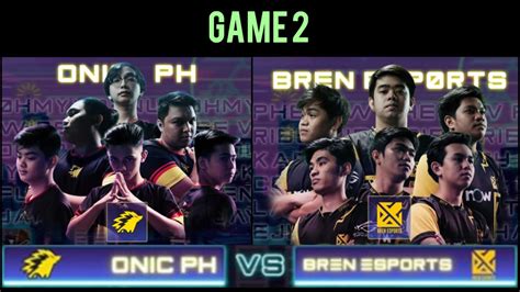 MPL Philippines Season 5 Week 2 BREN ESports Vs ONIC PH Game 2 Slow