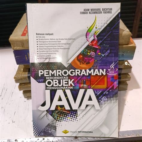 Jual Buku Pemrograman Berorientasi Objek Menggunakan JAVA Adam
