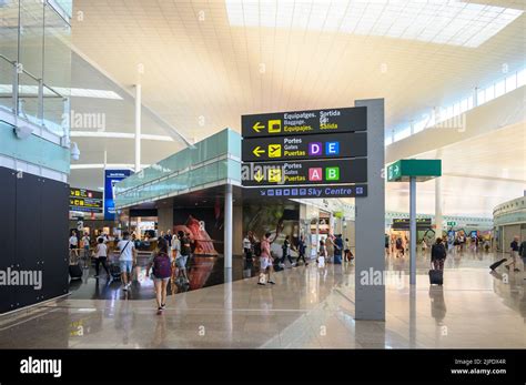 Interior Architecture Of The Josep Tarradellas BarcelonaEl Prat Airport Which Is Also Known As