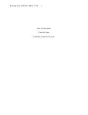 Unit VI Case Study Docx Running Head UNIT VI CASE STUDY 1 Unit VI