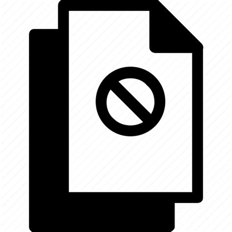 Disable Document File Files Secret Icon Download On Iconfinder