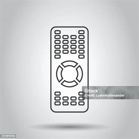 평면 스타일의 Tv 리모컨 아이콘 흰색 격리 된 배경에 텔레비전 기호 벡터 그림입니다 방송 비즈니스 컨셉 0명에 대한 스톡 벡터