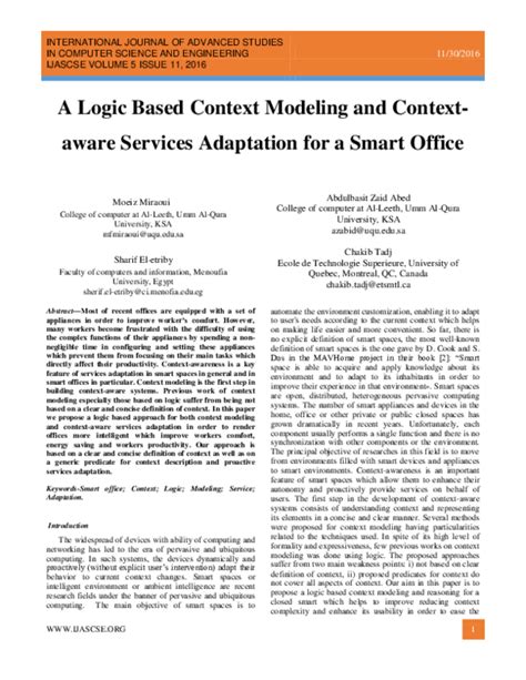 Pdf A Logic Based Context Modeling And Context Aware Services